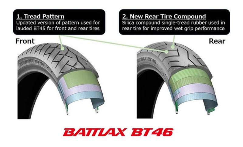 Bridgestone erweitert das Line-up des Touring-Reifens Battlax BT 46 um ...